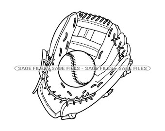 Baseball Glove 2 SVG, Mitt Svg, Baseball Glove Clipart, Baseball Glove ...