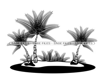 Tropical Island Svg - Etsy