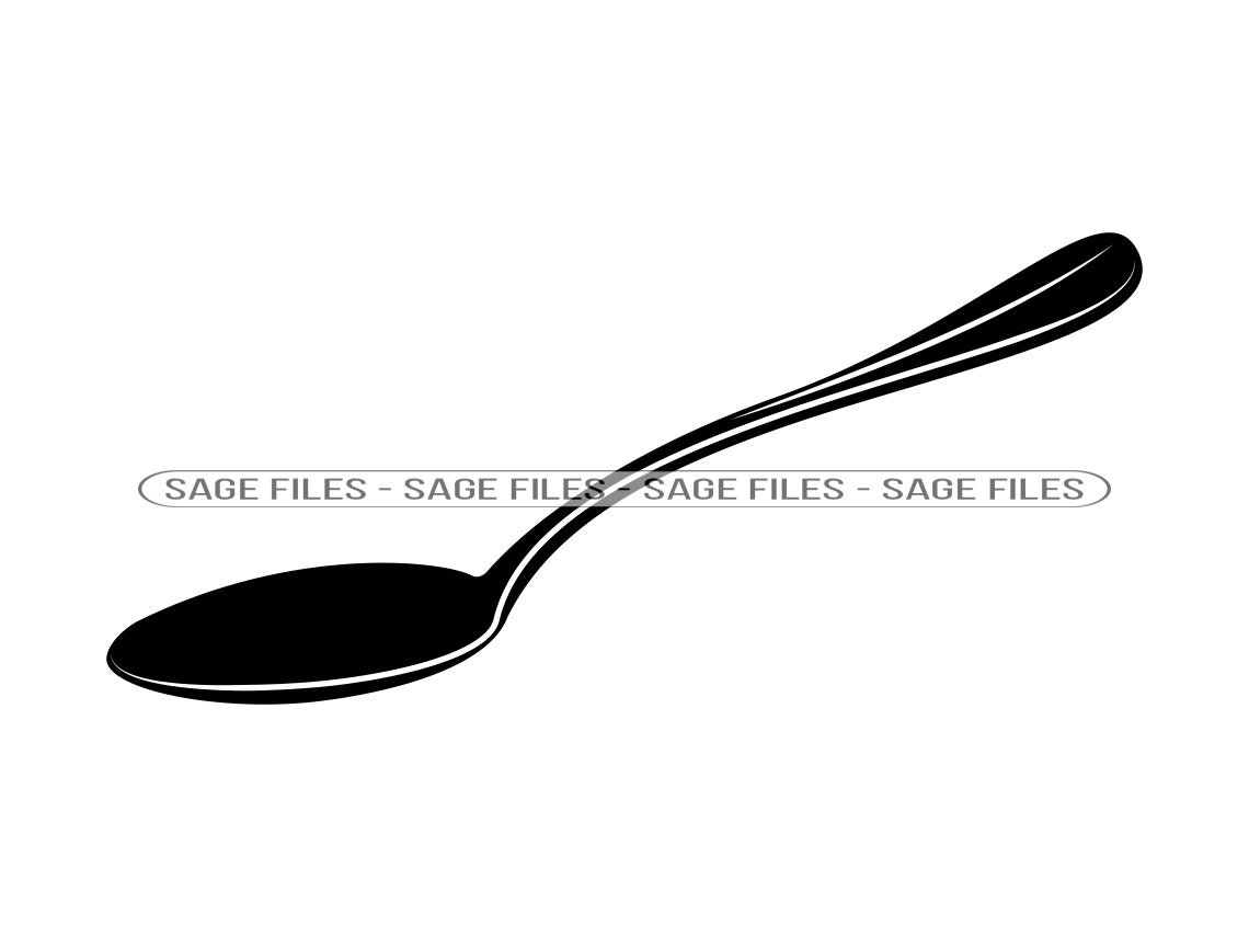 Spoon SVG Kitchen Svg Spoon Clipart Spoon Files for Cricut - Etsy