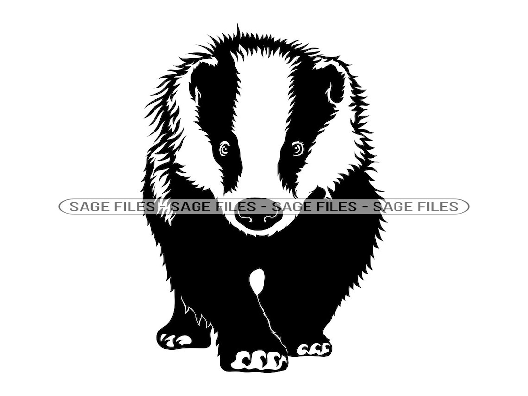 Honey Badger SVG, Badger Svg, Badger Clipart, Badger Files for Cricut ...