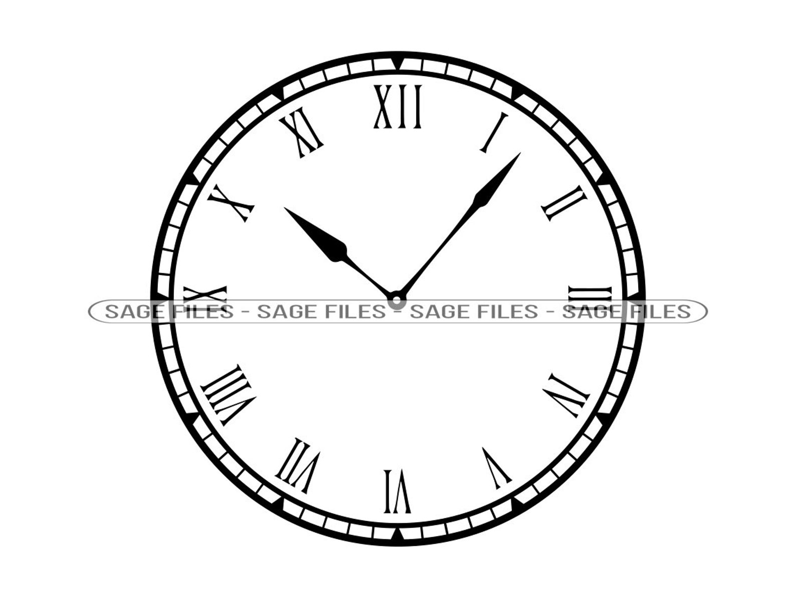 Romeinse cijferklok SVG Klok SVG Horloge SVG Tijd Svg Klok - Etsy Nederland