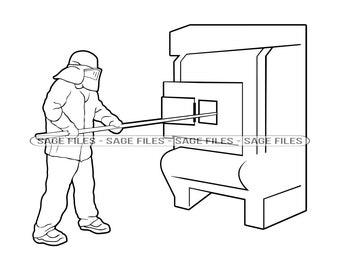 Steel Worker Clipart - Etsy