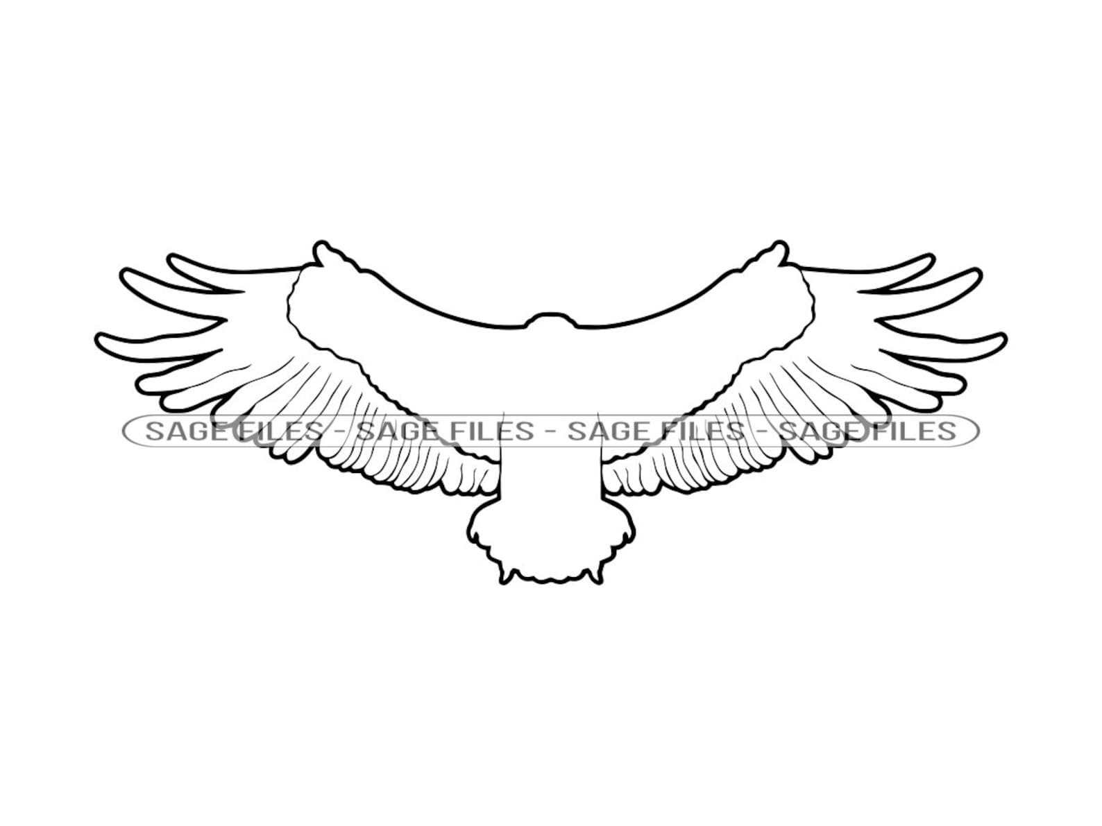 Fliegende Adler Umriss SVG Adler SVG Adler Clipart Adler - Etsy Schweiz
