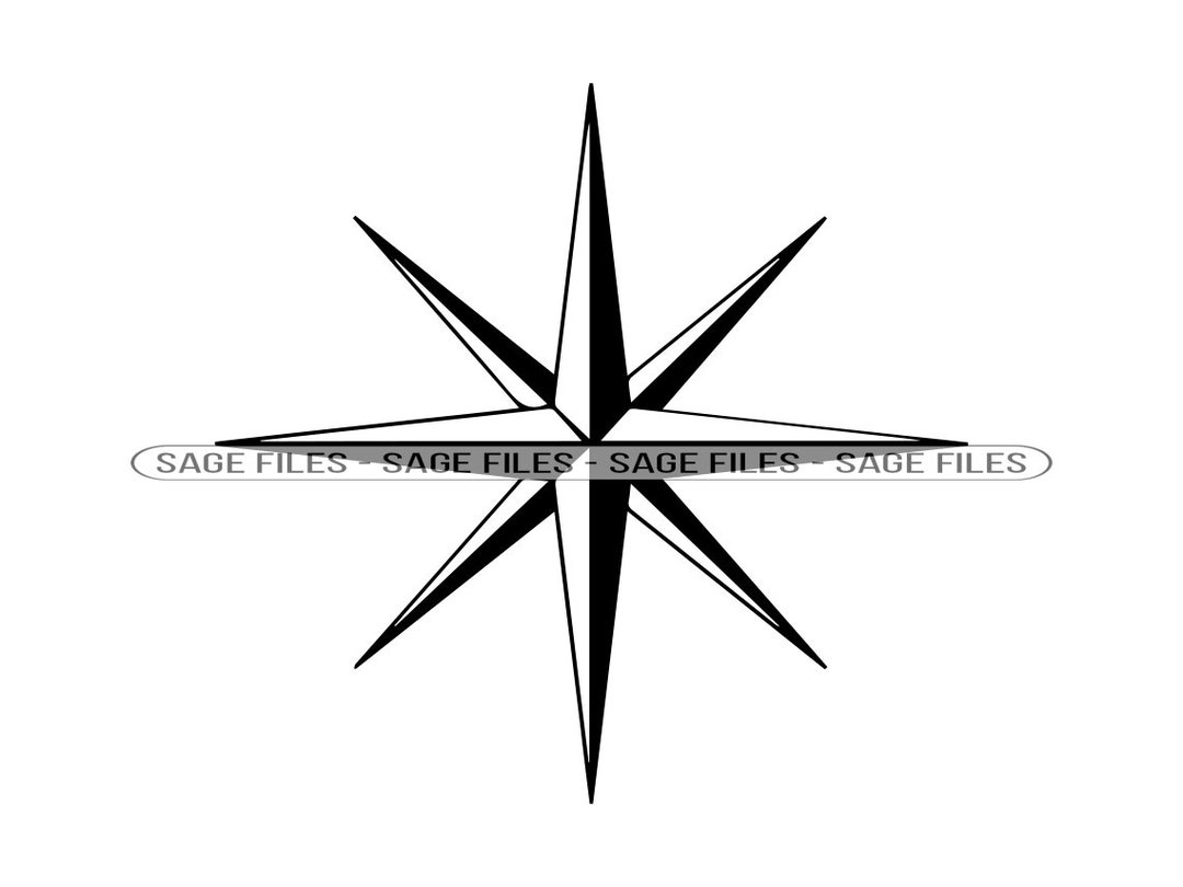 North Star SVG, Polaris Svg, North Star Clipart, North Star Files for ...