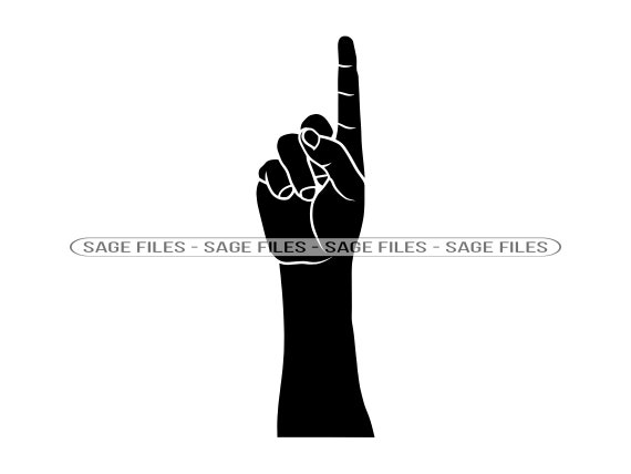 One Finger SVG Hand Count One SVG One Svg Numbers Svg Hand - Etsy