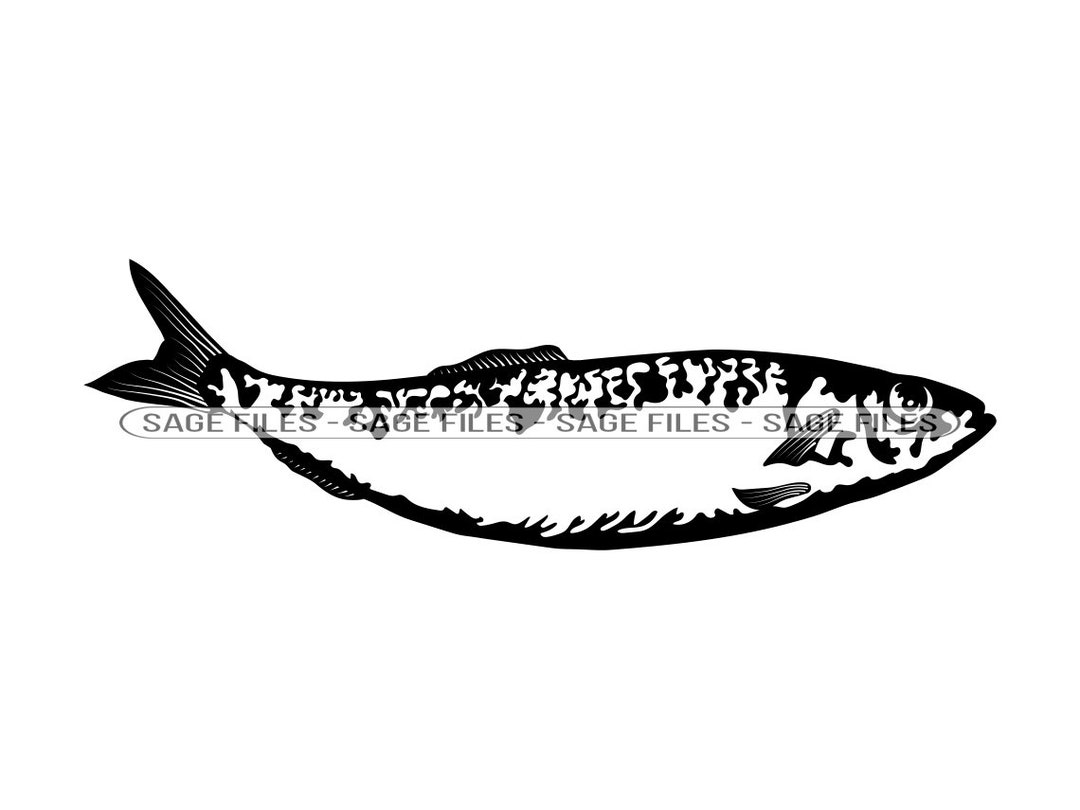 Sardine SVG, Fishing Svg, Fish Svg, Fishing Clipart, Fishing Files for ...