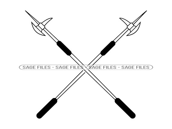 Pike Halberd Logo 2 SVG Pike Svg Arms SVG Medieval Weapon - Etsy