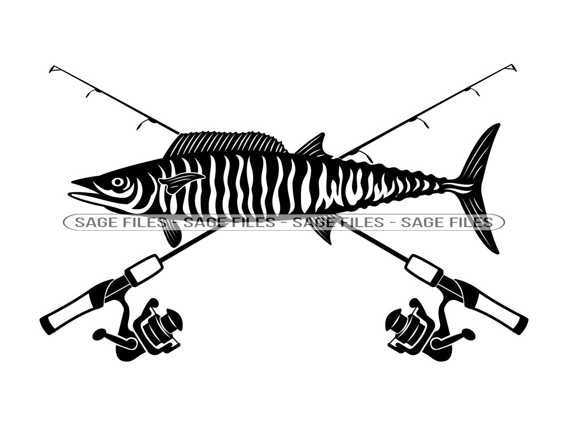 Wahoo Fishing SVG Fishing Logo Svg Fish Svg Fishing - Etsy