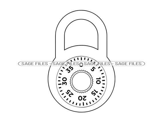 Combination Lock Clipart