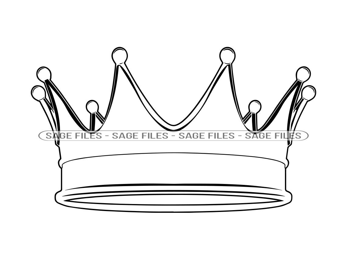 King Crown Outline