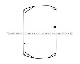 Scroll SVG, Parchment SVG, Paper Svg, Scroll Clipart, Scroll Files for ...