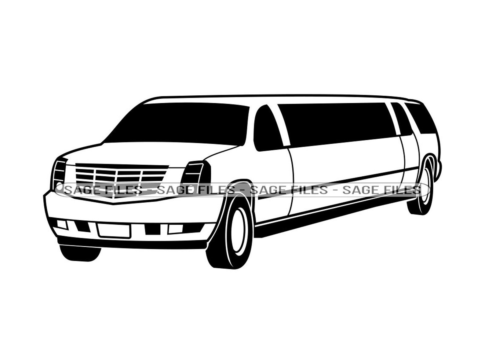 Limousine SUV SVG, Limousine SVG, Limousine Suv Clipart, Limousine Suv ...