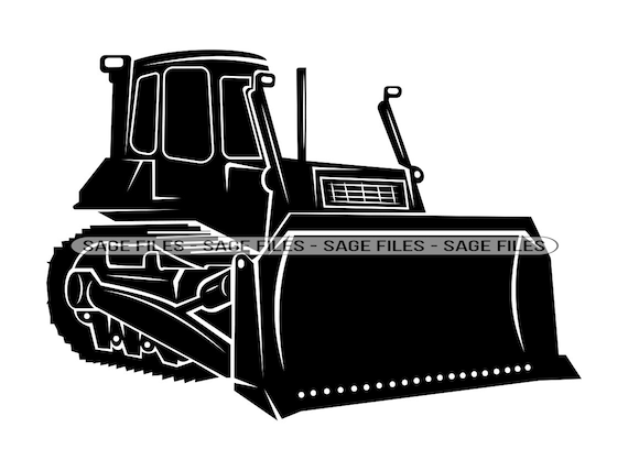 Bulldozer SVG Heavy Equipment Svg Bulldozer Clipart - Etsy