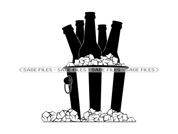 Ice Bucket Beer SVG Ice Bucket Svg Beer Svg Beer Clipart - Etsy