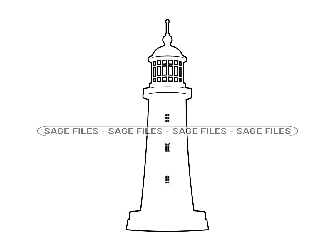 Lighthouse Outlines Clipart