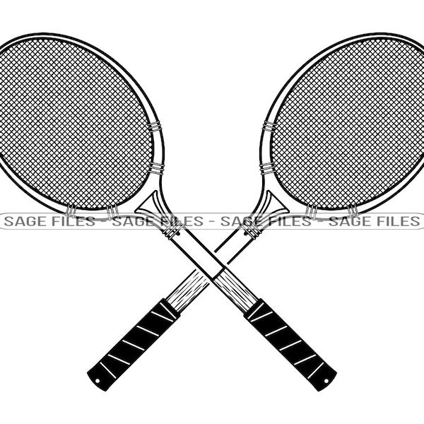 Tennis Racket Svg - Etsy