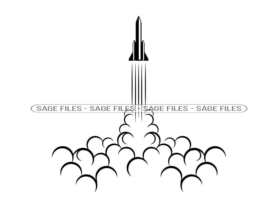 Rocket Launch 3 SVG, Rocket Svg, Rocketship Svg, Space Ship Svg ...