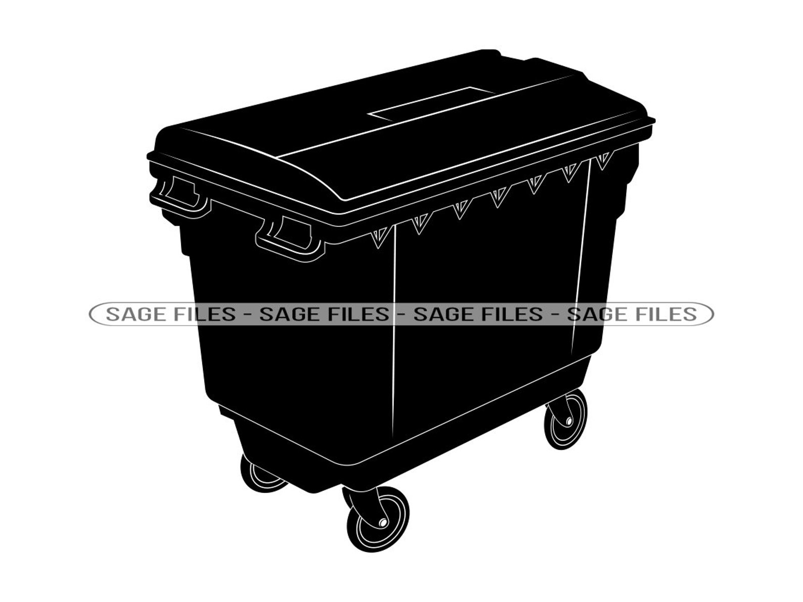 Garbage Bin SVG Trash Svg Garbage Svg Garbage Clipart - Etsy
