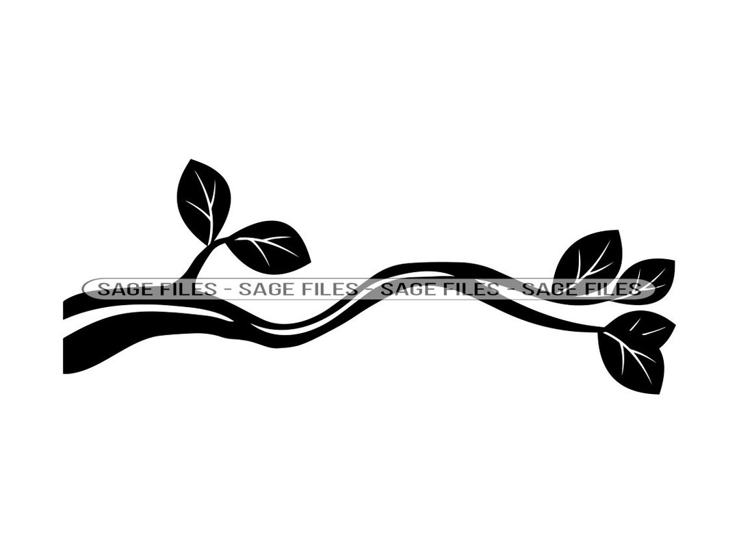 Tree Branch #3 SVG, Tree Branch SVG, Leaf Branch Svg, Tree Branch ...