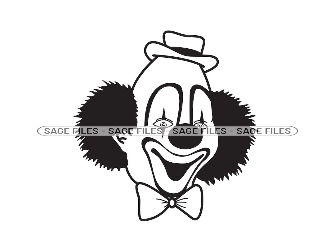Clown #4 SVG, Clown Svg, Jester, Joker, Clown Clipart, Clown Files for ...