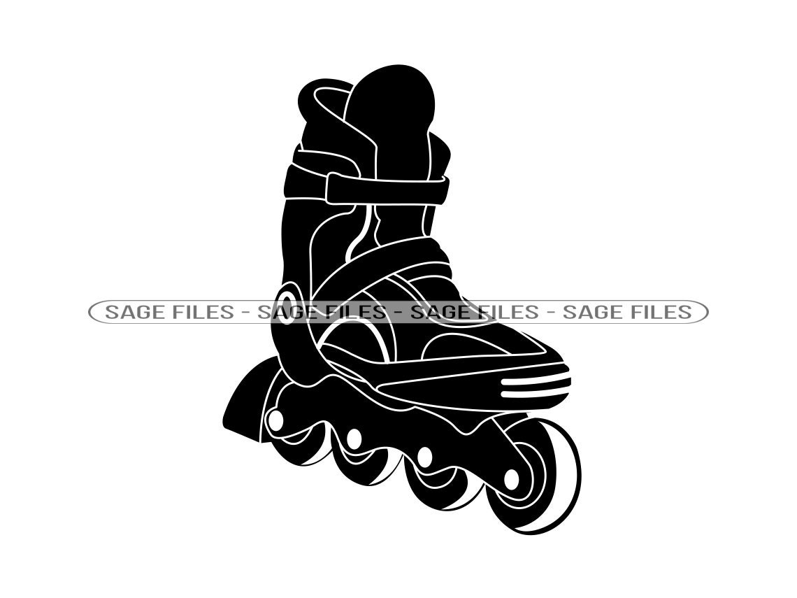 Inline Skates #6 SVG, Roller Blades Svg, Roller Skating Svg, Clipart ...