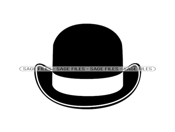 Bowler Hat Svg Hat Svg Bowler Hat Cut Files Bowler Hat - Etsy