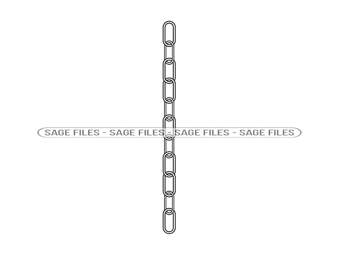 Chain #7 SVG, Chain Svg, Link Svg, Chain Clipart, Chain Files for ...