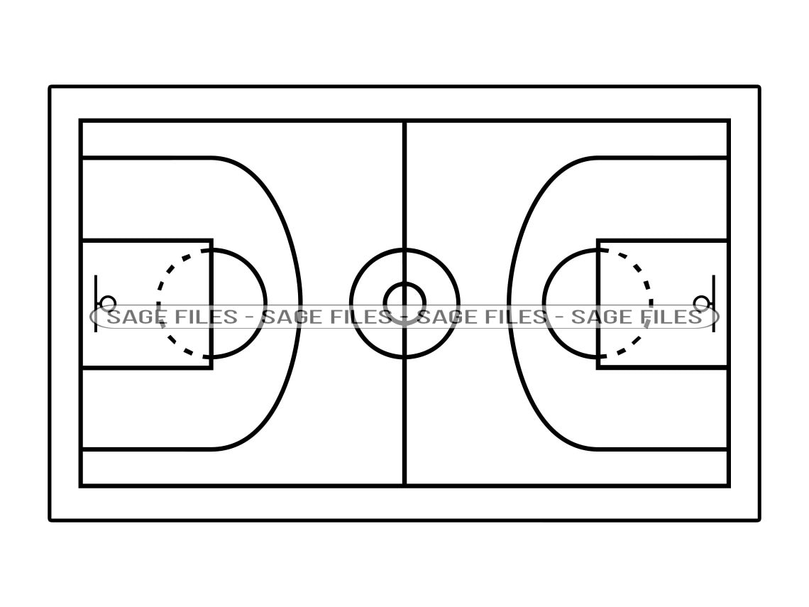 Basketball Court Easy Drawing at Tatum Mathis blog