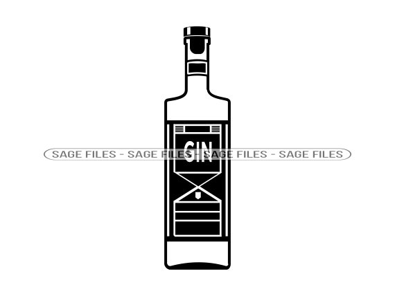 Gin Bottle SVG Gin Svg Alcohol Bottle Svg Gin Clipart Gin - Etsy Canada