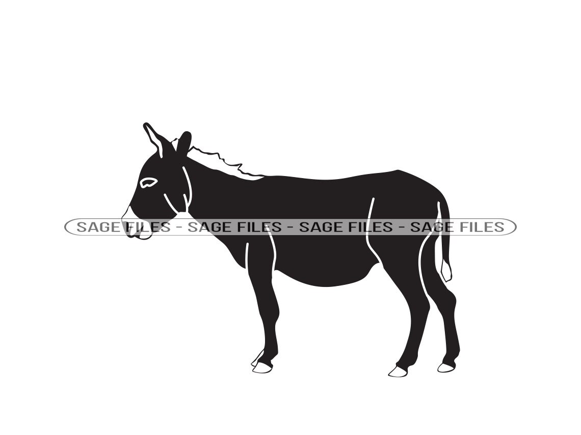 Donkey 2 SVG Donkey Svg Donkey Clipart Donkey Files for - Etsy