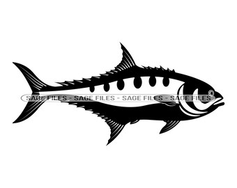 Queen Fish Svg - Etsy
