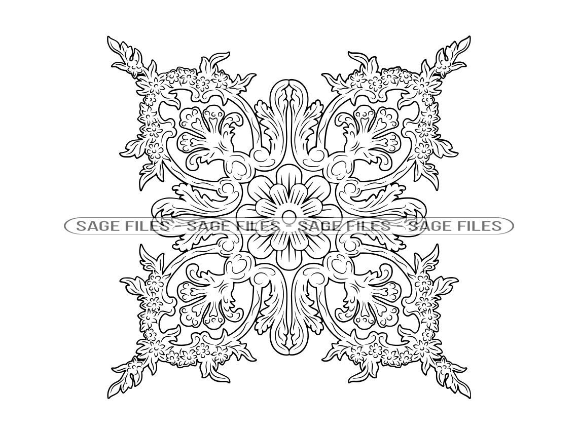 Decorative Element Outline 5 SVG Decorative Svg Decorative - Etsy