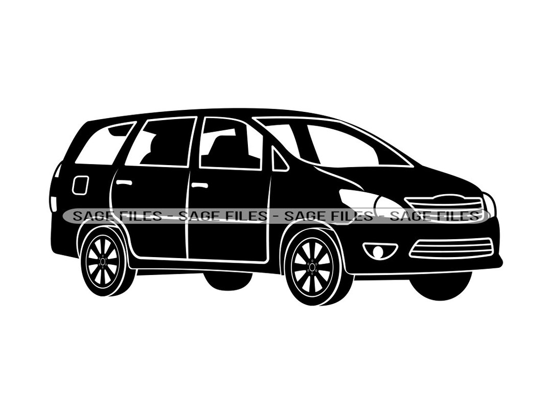 Minivan #4 SVG, Minivan SVG, Family Car Svg, Minivan Clipart, Minivan ...