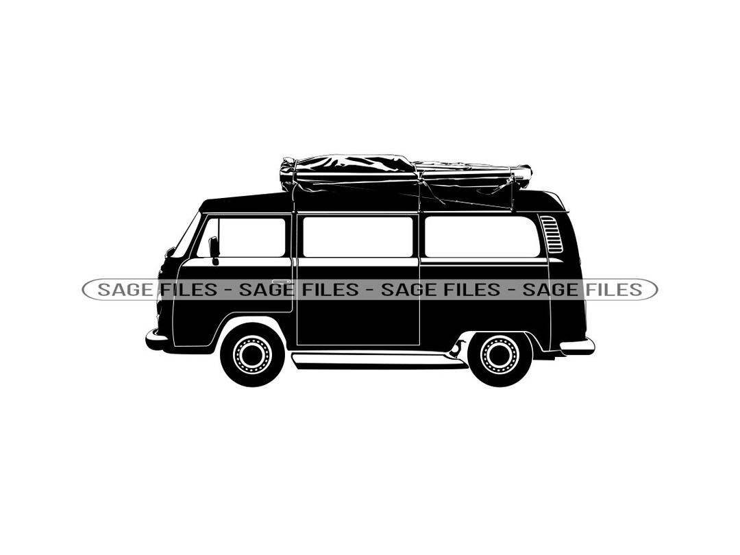 Retro Van SVG, Retro Van Clipart, Retro Van Files for Cricut, Retro Van ...