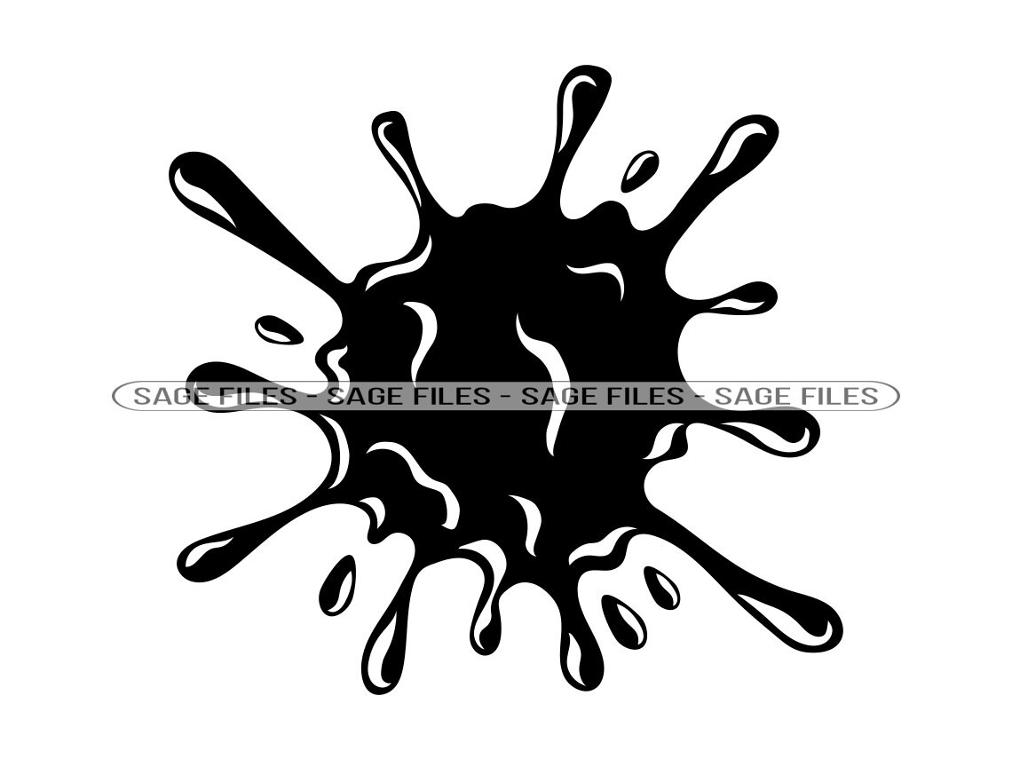 Splash SVG, Slime Svg, Splats Svg, Splash Clipart, Splash Files for ...