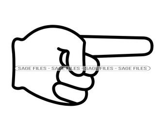 Pointing Finger #3 SVG, Pointing Finger SVG, Pointing Hand SVG ...