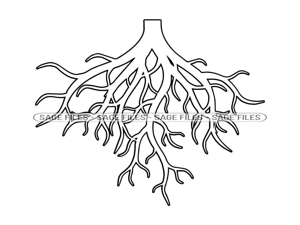 Roots Outline SVG Roots SVG Tree Roots Svg Family Svg - Etsy México