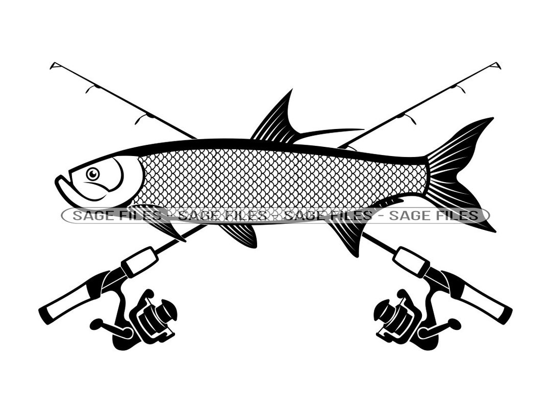 Tarpon Fishing SVG, Fishing Logo Svg, Fish Svg, Fishing Clipart ...