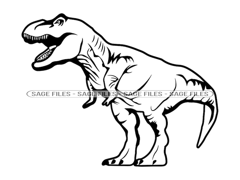 T-rex SVG Trex SVG Dinosaur Svg T-rex Clipart T-rex Files - Etsy