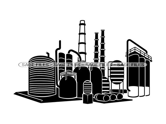 Oil Refinery 3 SVG Petrochemical SVG Petroleum Svg - Etsy