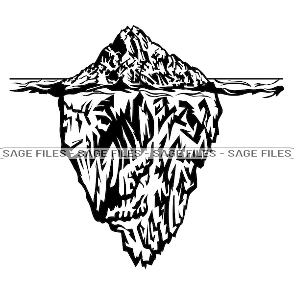 Iceberg Svg - Etsy