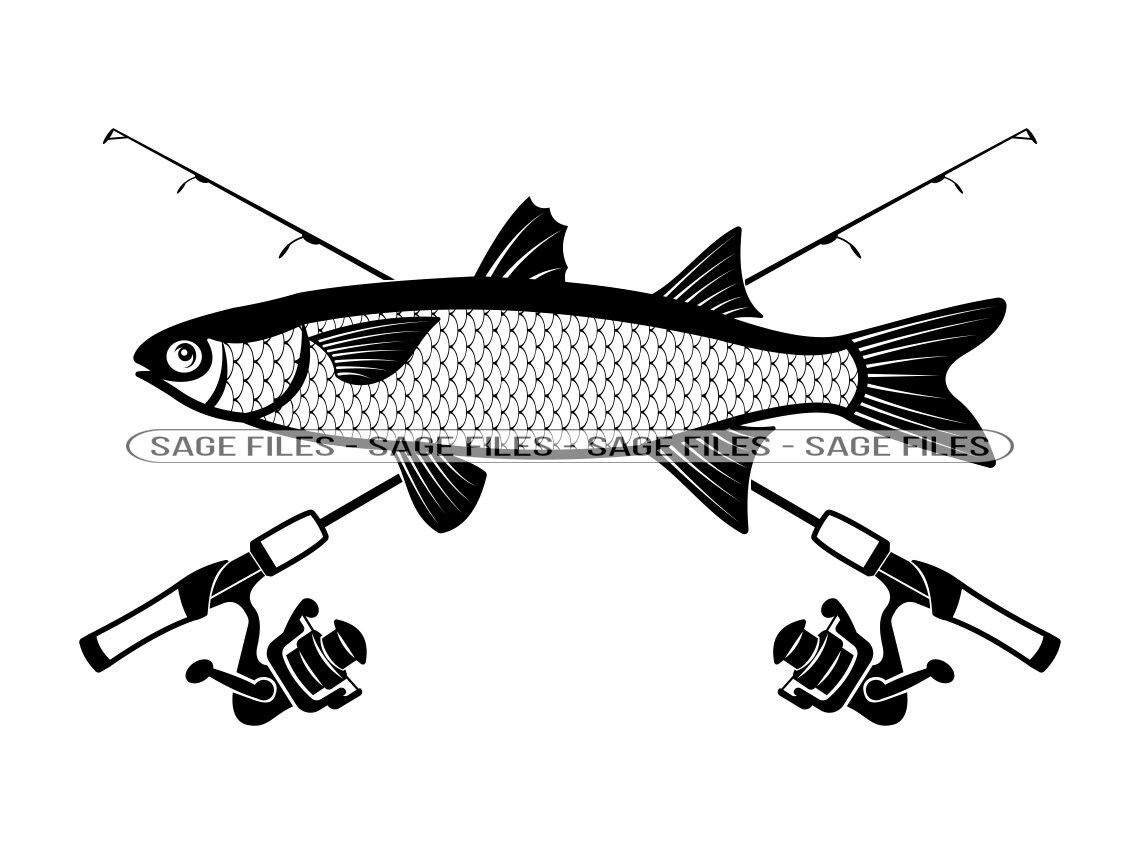 Mullet Fishing SVG Fishing Logo Svg Fish Svg Fishing - Etsy