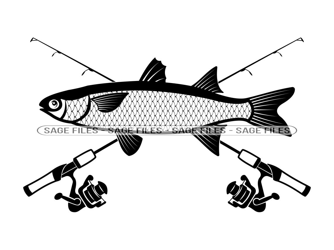 Mullet Fishing SVG, Fishing Logo Svg, Fish Svg, Fishing Clipart ...