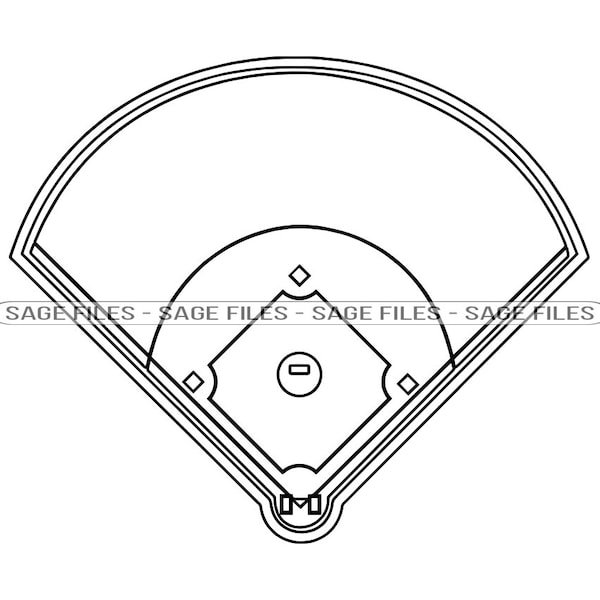 Baseball Diamond Svg - Etsy