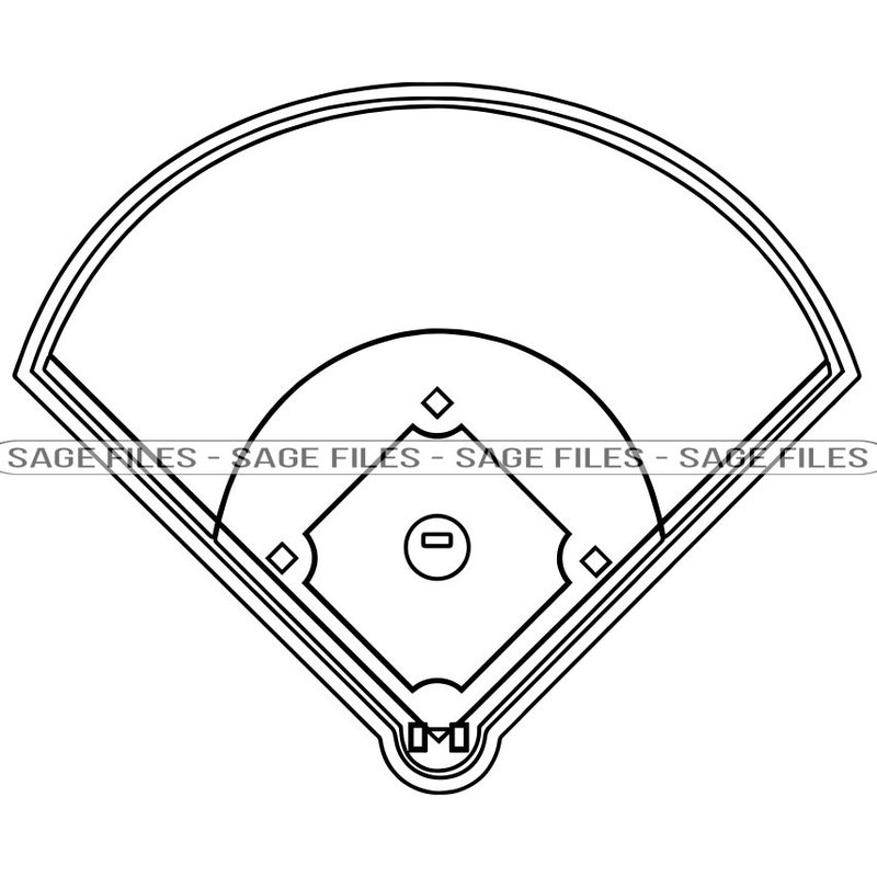 Baseball Diamond Svg - Etsy