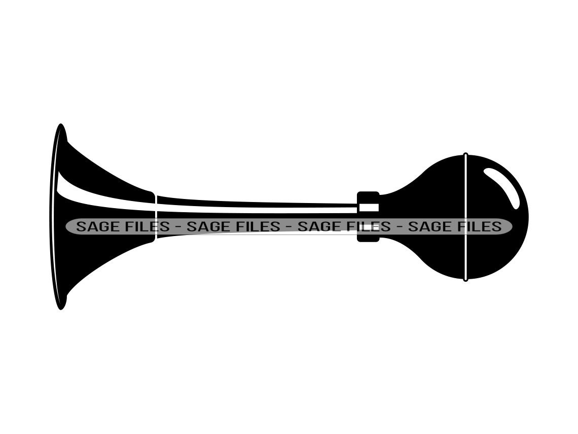 Retro Horn SVG, Honking Horn Svg, Horn Clipart, Horn Files for Cricut ...