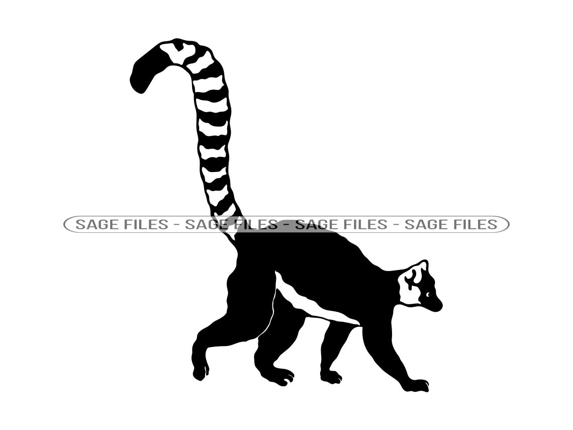 Lemur 2 SVG Lemur SVG Lemur Clipart Lemur Files for - Etsy
