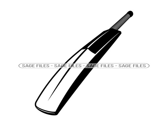 Cricket Bat Clipart Black And White
