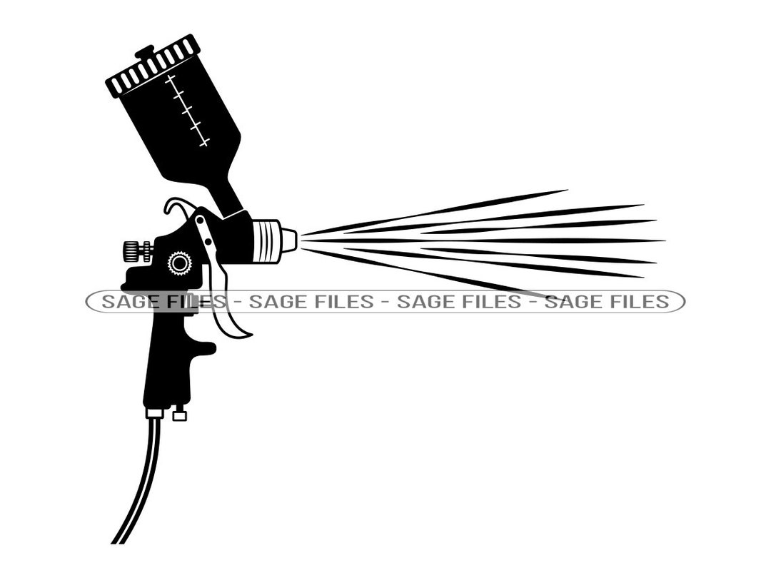 Paint Spray Gun #2 SVG, Paint Svg, Painting Svg, Paint Spray Gun ...