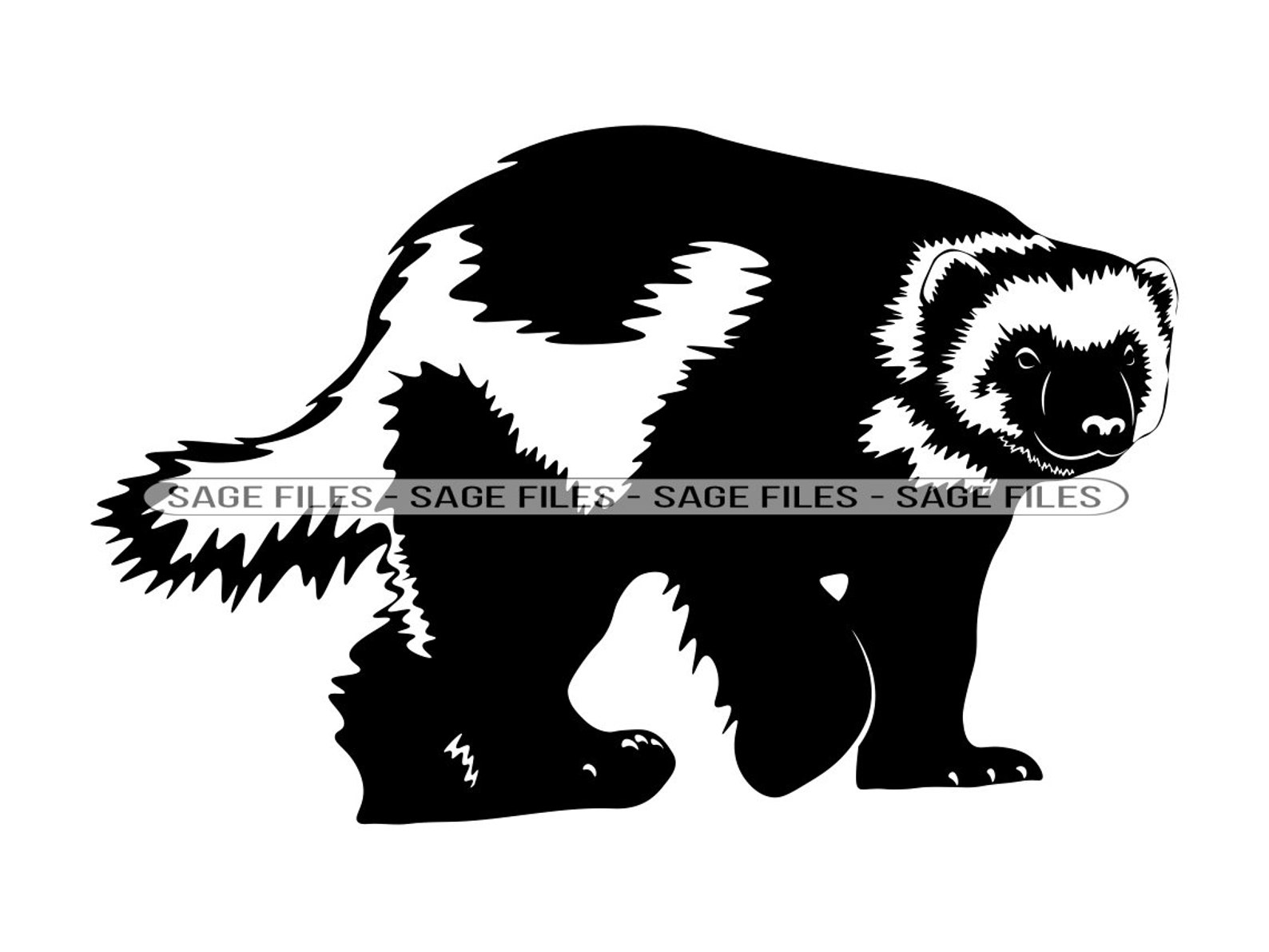 Wolverine 5 SVG Wolverine SVG Animals Svg Wolverine Cut - Etsy
